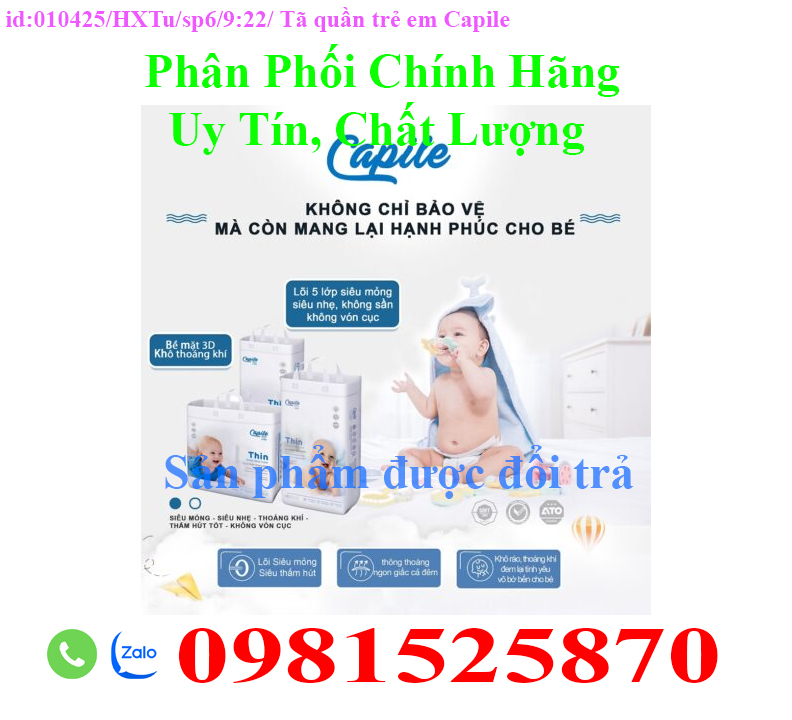 Tã quần trẻ em Capile