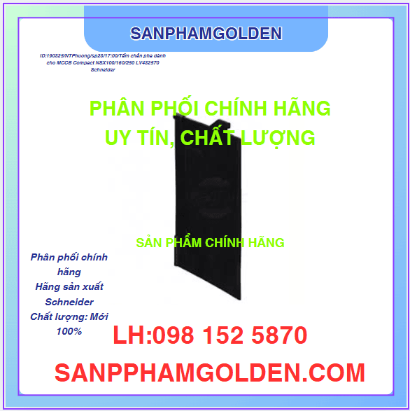 Tấm chắn pha dành cho MCCB Compact NSX100/160/250 LV432570 Schneider